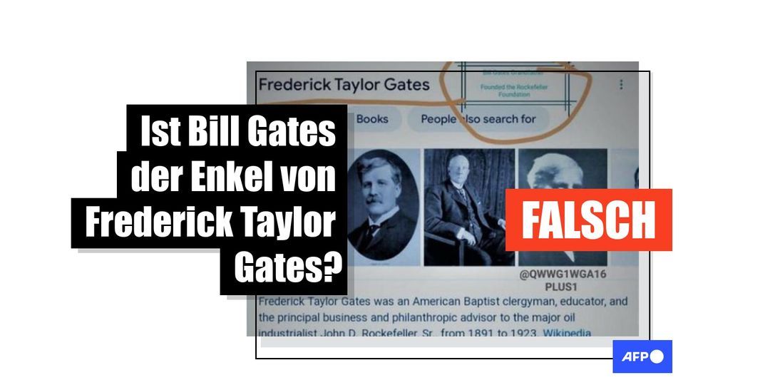 Nein, dieser Mitbegründer der Rockefeller-Stiftung ist nicht der ...