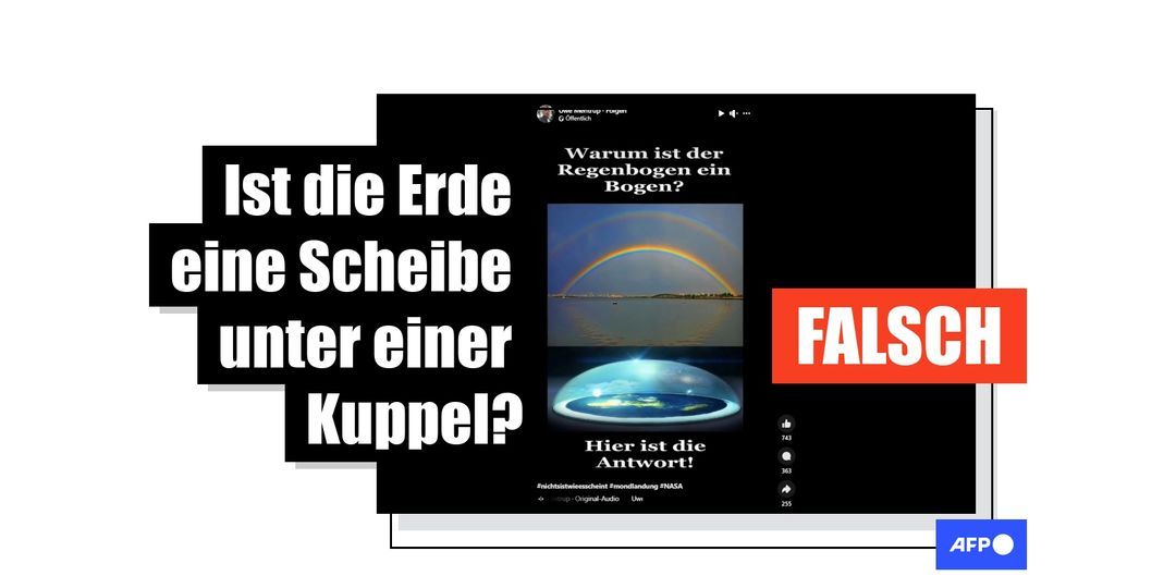 Die Rundung von Regenbögen ist kein Beweis dafür, dass die Erde eine Scheibe ist - GADMO